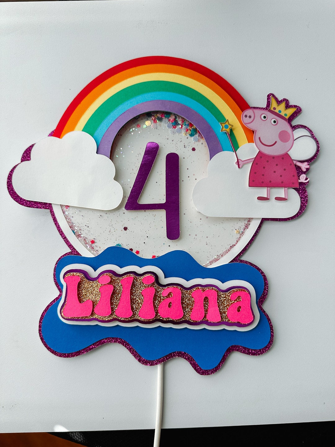 Peppa Cake Topper - Etsy