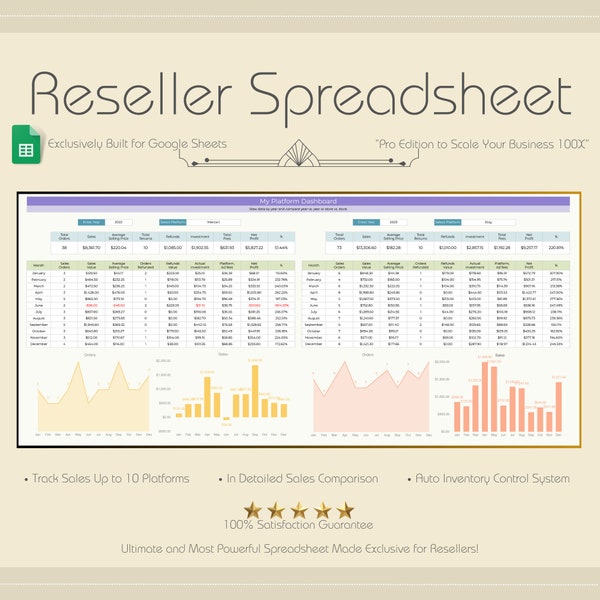 Reseller Excel Template - Etsy