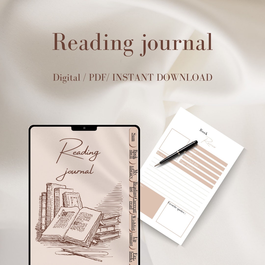 Digital Reading Log Printable Reading Tracker PDF Book - Etsy