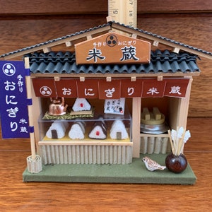 Miniature Japanese Rice Shop Nigiri Rice Balls Ume Nori Retro Rice ...