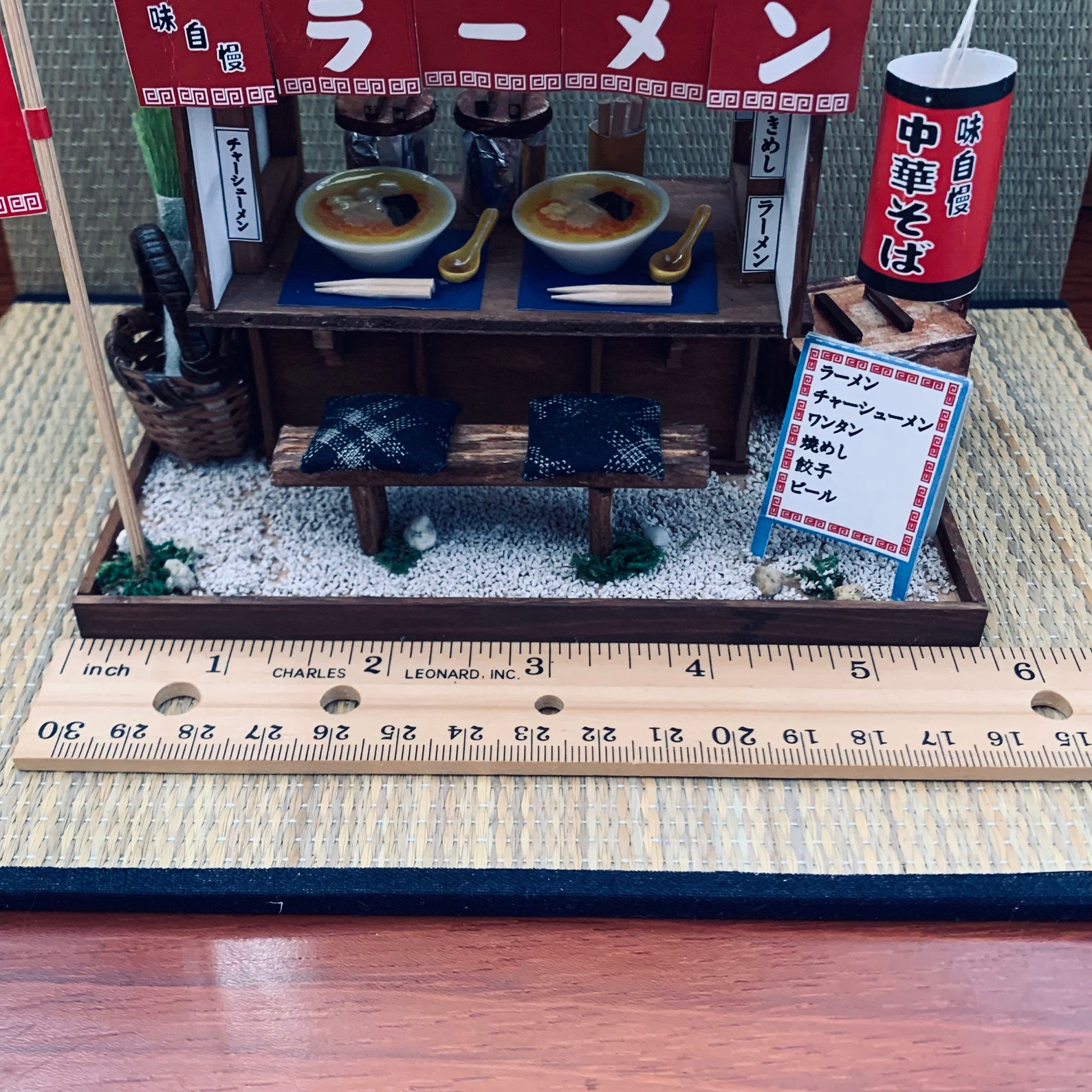 Ramen Stand Miniature Diorama Yatai Ramen Yaki Soba Spoon Chopsticks ...