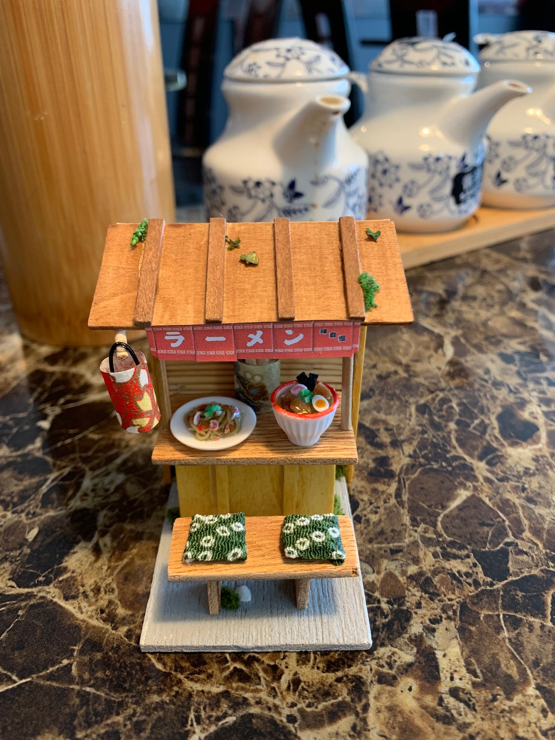Ramen Stand Miniature Diorama Yatai Char Sui Ramen Yaki Soba - Etsy