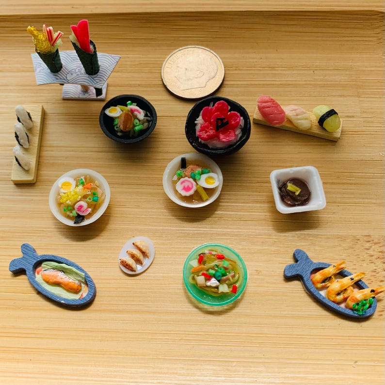 Miniature Izakaya Japanese Restaurant Sushi Ramen Yakisoba Gyoza Daikon ...