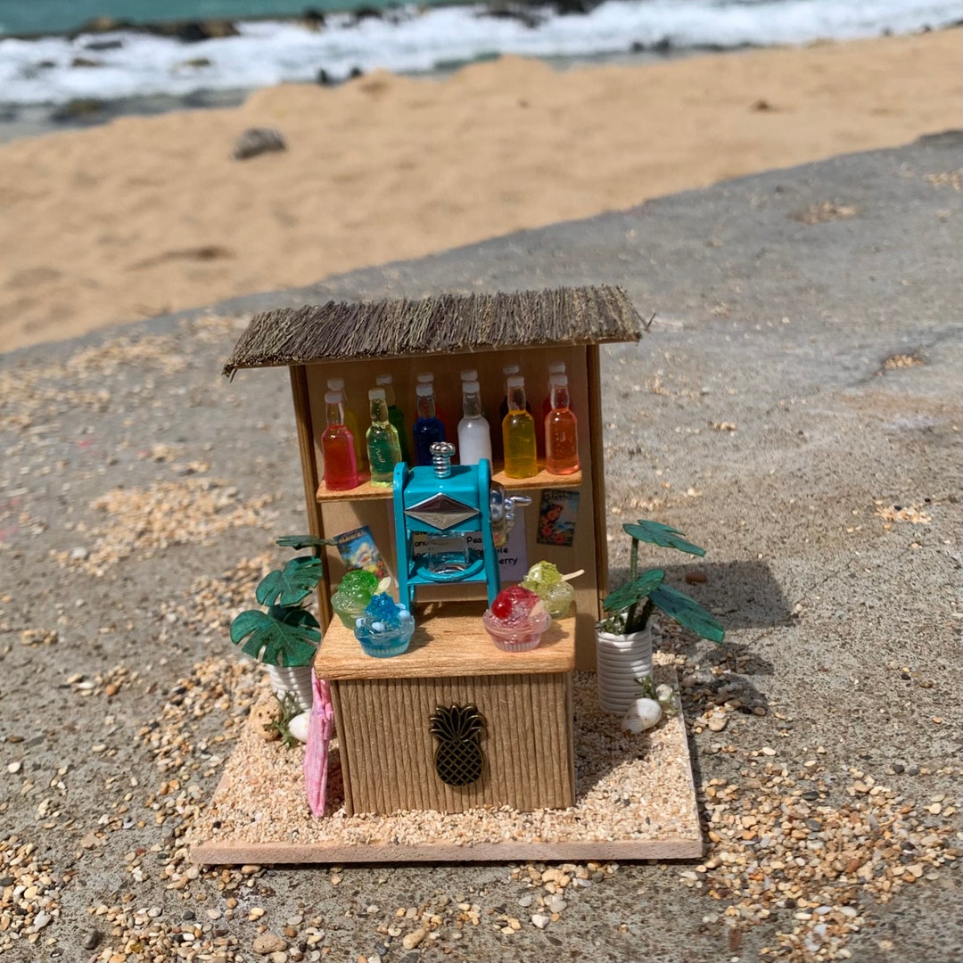 Miniature Hawaiian Shave Ice Stand Kakigori Beach Stall Handmade ...