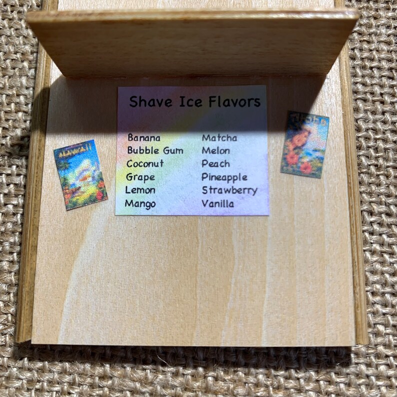 Miniature Hawaiian Shave Ice Stand Kakigori Beach Stall Handmade ...