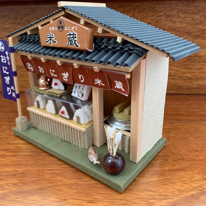 Miniature Japanese Rice Shop Nigiri Rice Balls Ume Nori Retro Rice ...