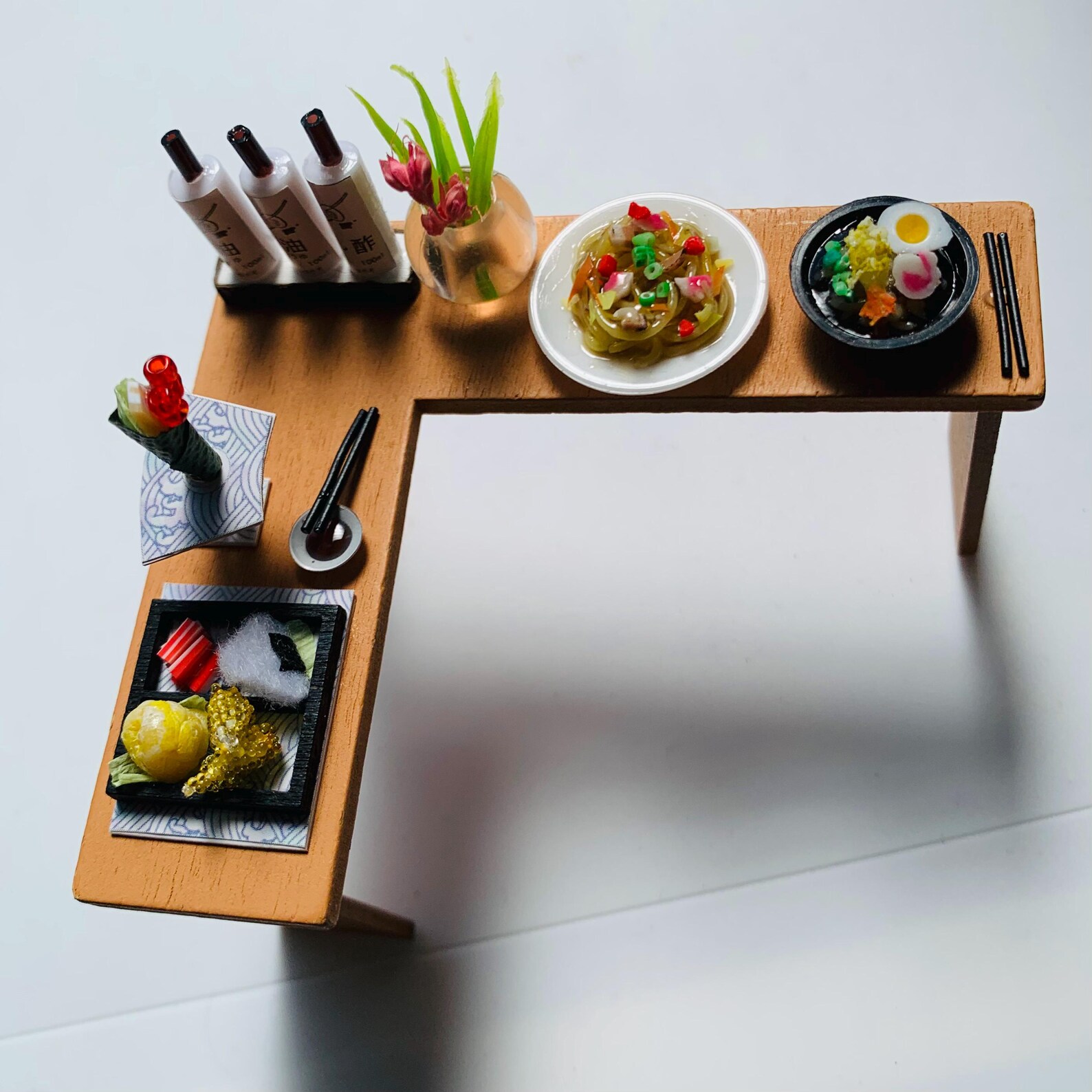 Miniature Izakaya Japanese Restaurant Sushi Ramen Yakisoba Gyoza Daikon ...