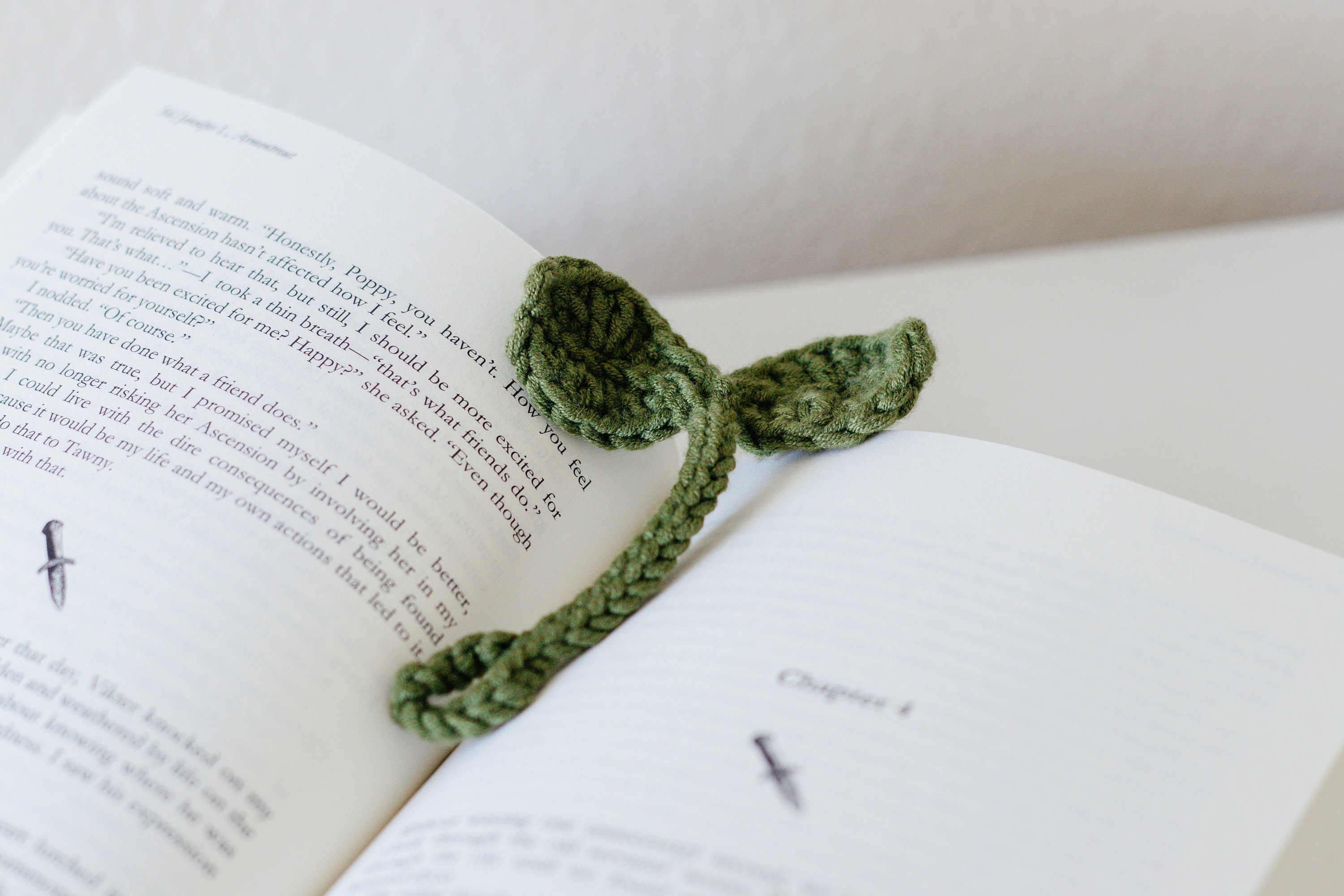Leaf Sprout Bookmark & Cable Tie - Etsy