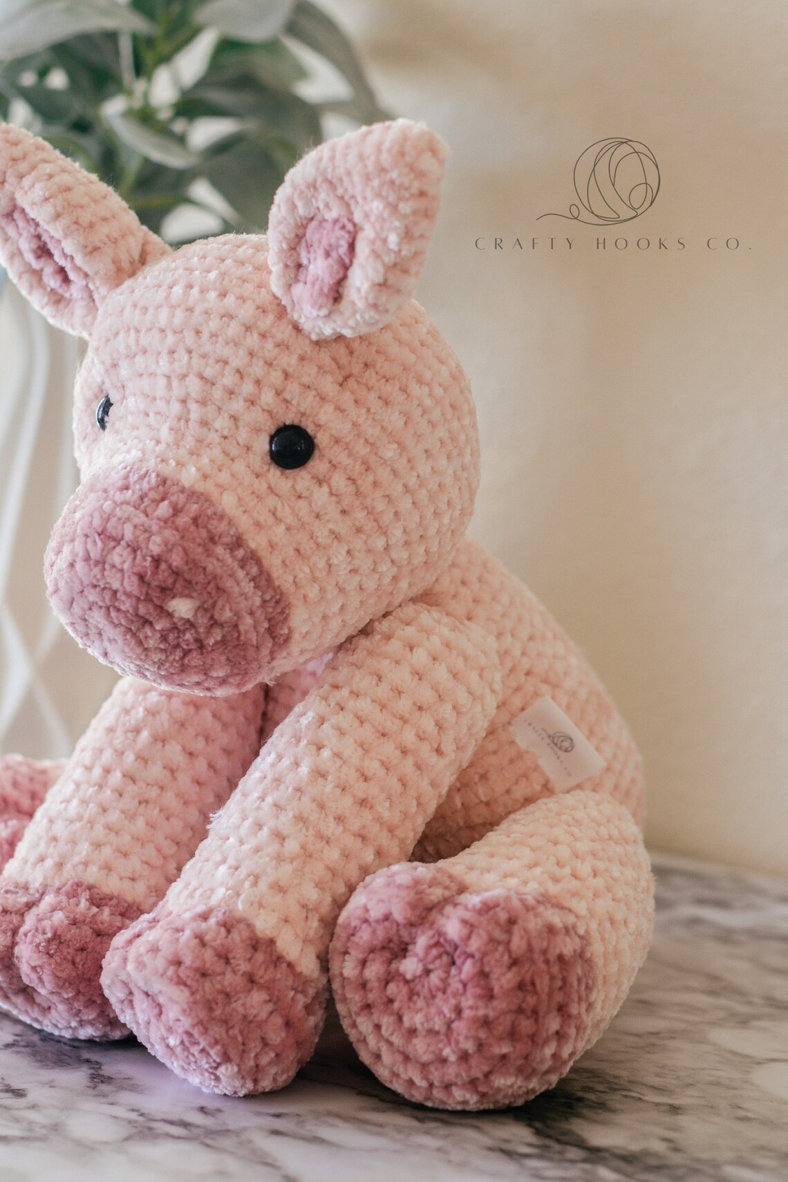 Stuffed Piggy, Crocheted Stuffed Pig, Crochet Stuffed Animal, Baby ...