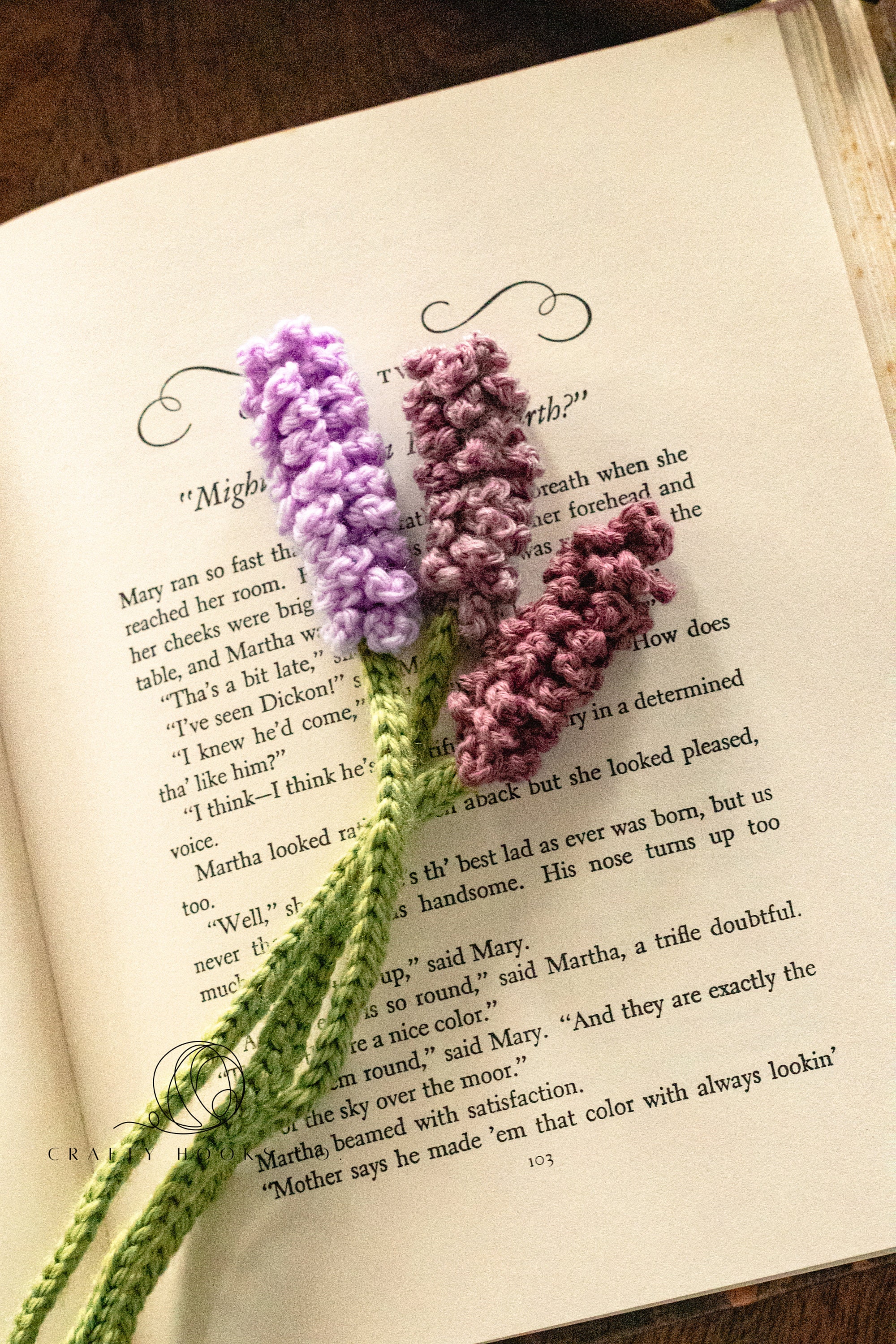 Lavender Bookmark, Crochet Bookmark, Lavender Crochet Bookmark - Etsy