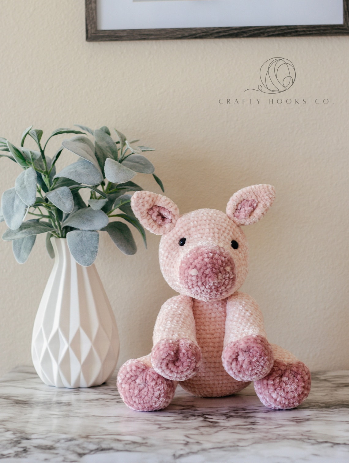 Stuffed Piggy, Crocheted Stuffed Pig, Crochet Stuffed Animal, Baby ...