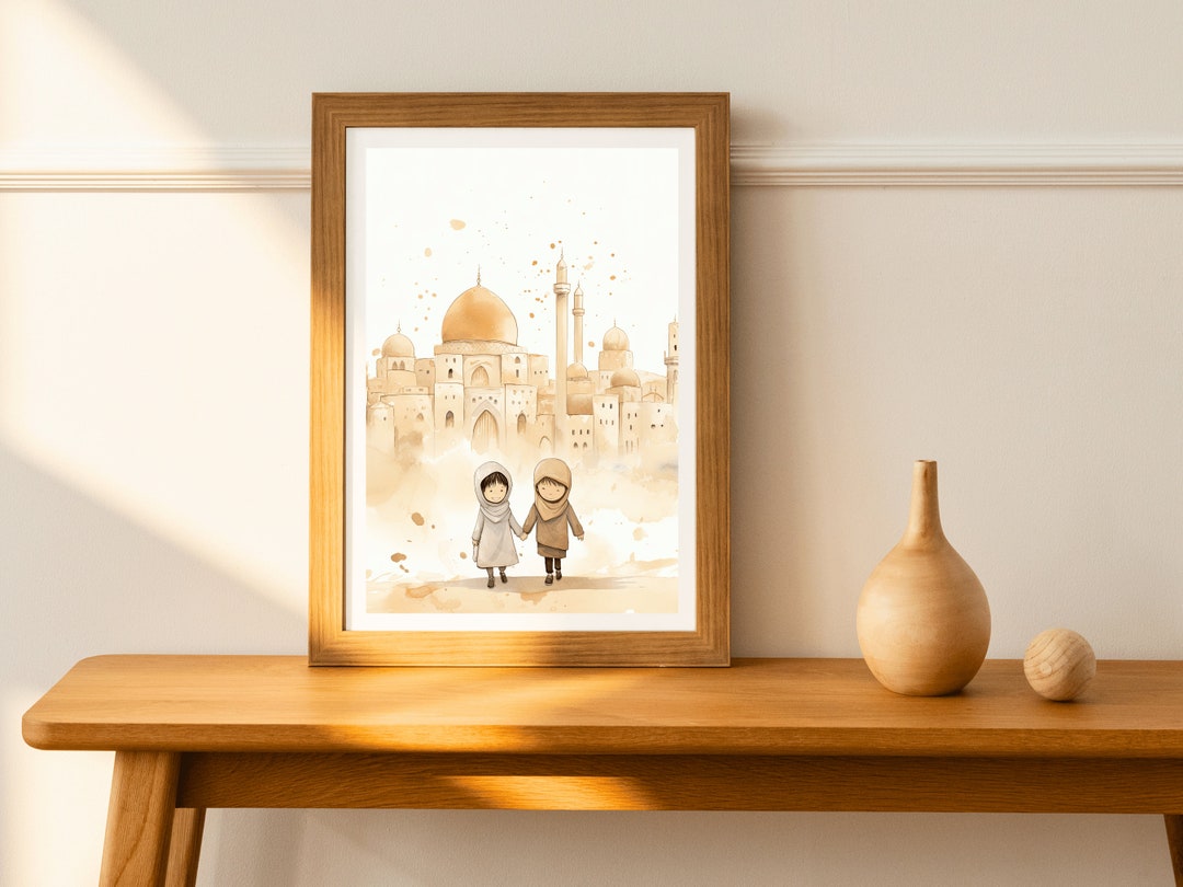 Timeless Bonds: A Stroll Through Heritage, Digital Print, Islamic Art ...