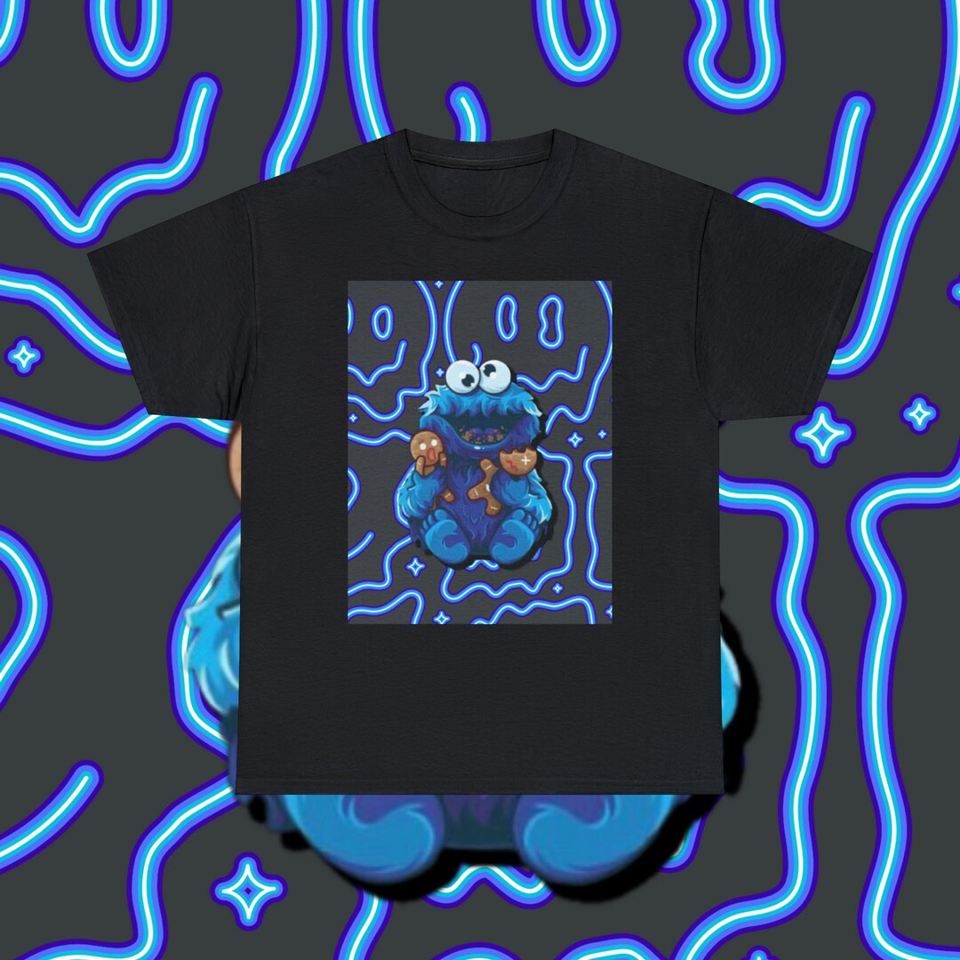 Seven Armor Trippy Cookie Monster funny Teefunny - Etsy