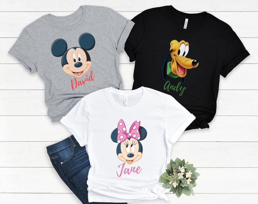 Disney Family Characters Disney T-shirts Family Vacation - Etsy