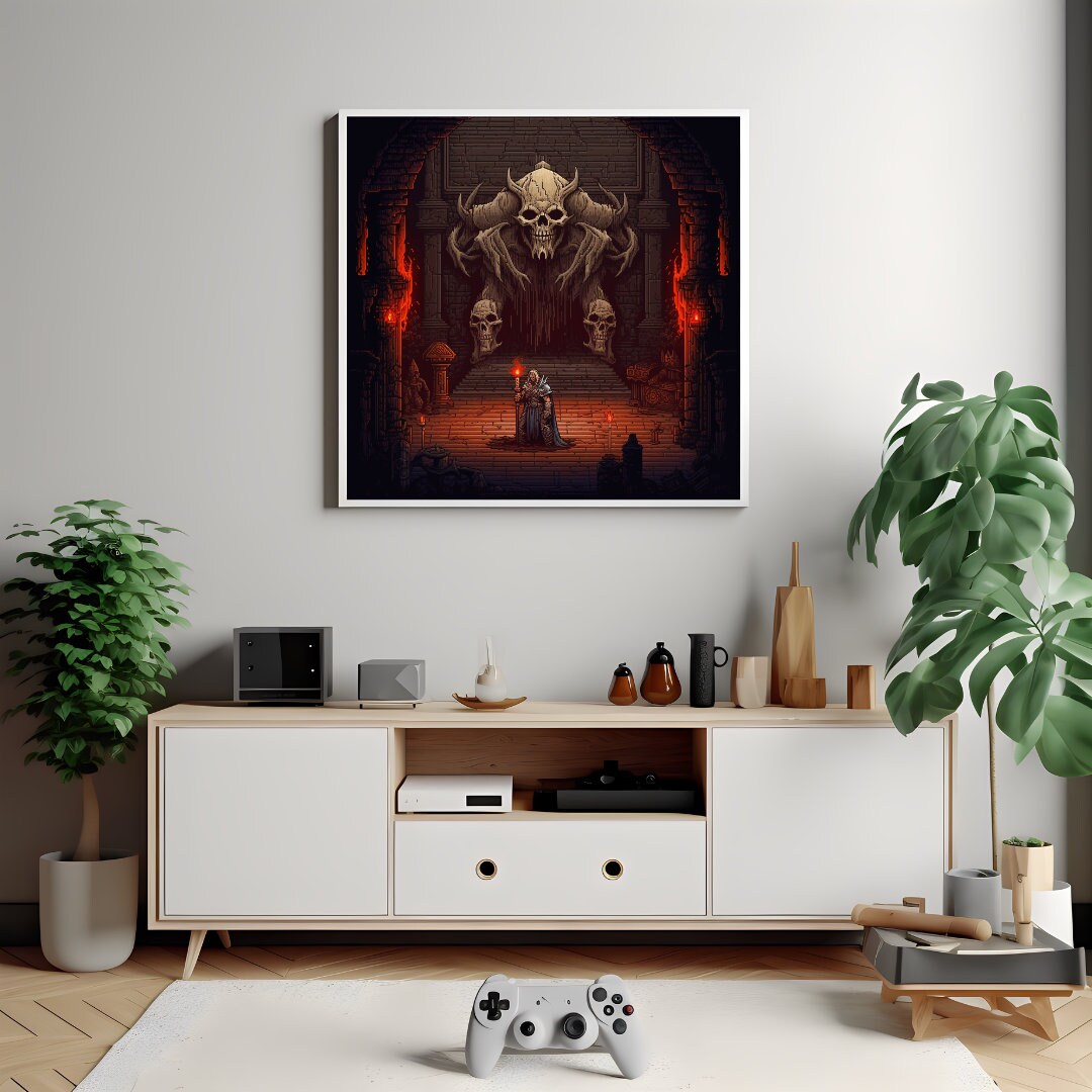 Diablo Pixel Art High-quality Gaming Wall Art Posters by - Etsy