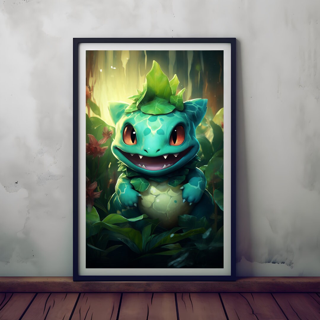 Pokemon Bulbasaur Poster High-quality Gaming Wall Art Posters by ...
