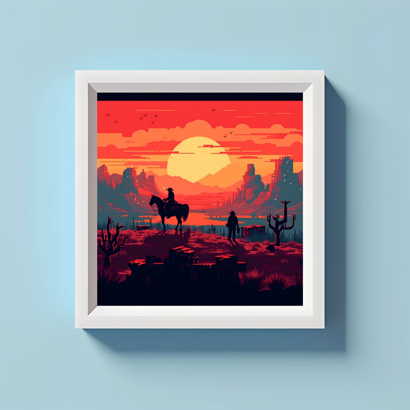 Red Dead Redemption Poster High-quality Gaming Wall Art - Etsy