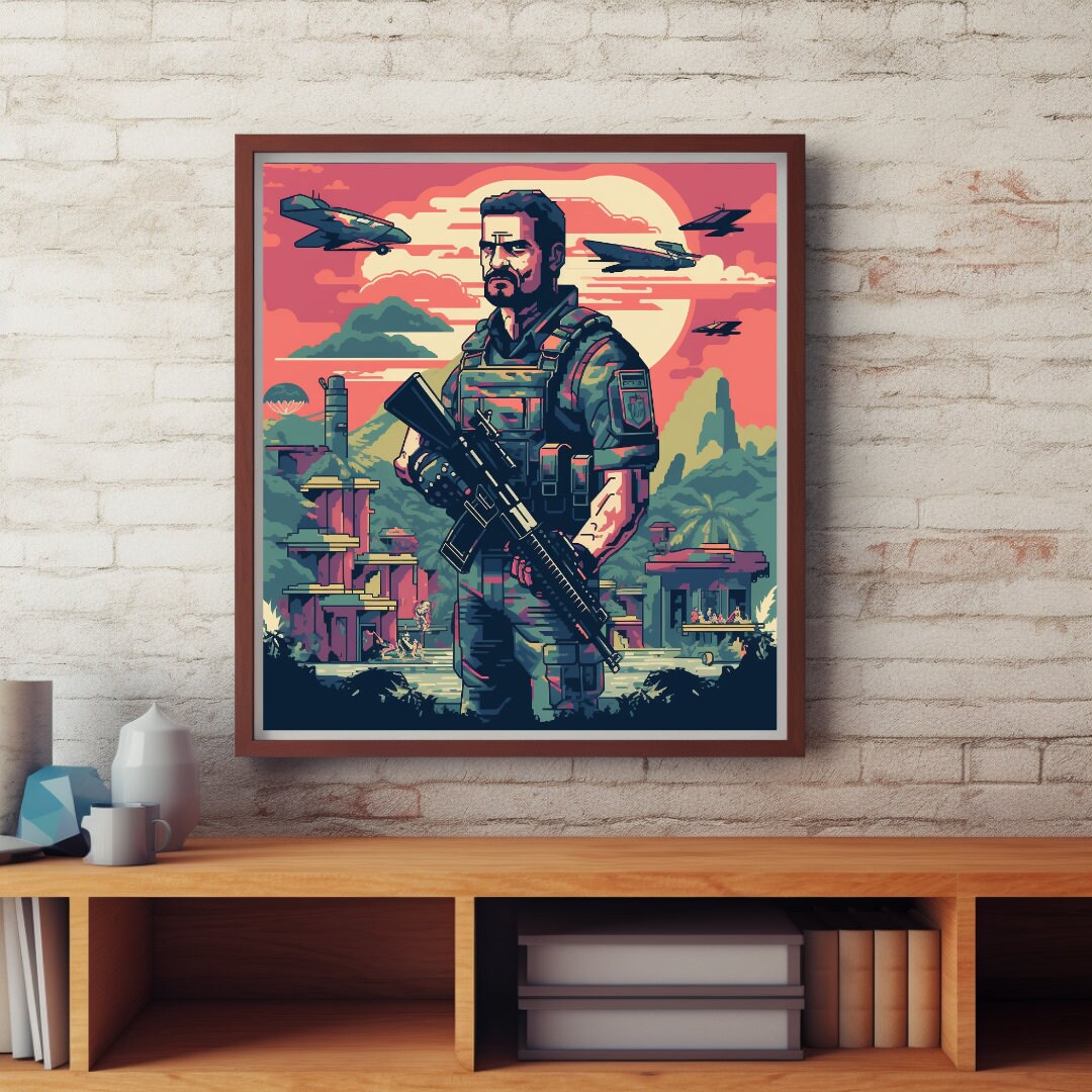 Retro 2d Shooting Game Poster - High-quality Gaming Wall Art Posters by ...
