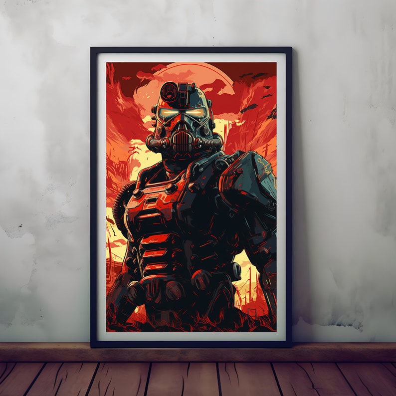 Fallout Poster Video Game Fallout 4 Wall Art Fallout Art for Gaming ...