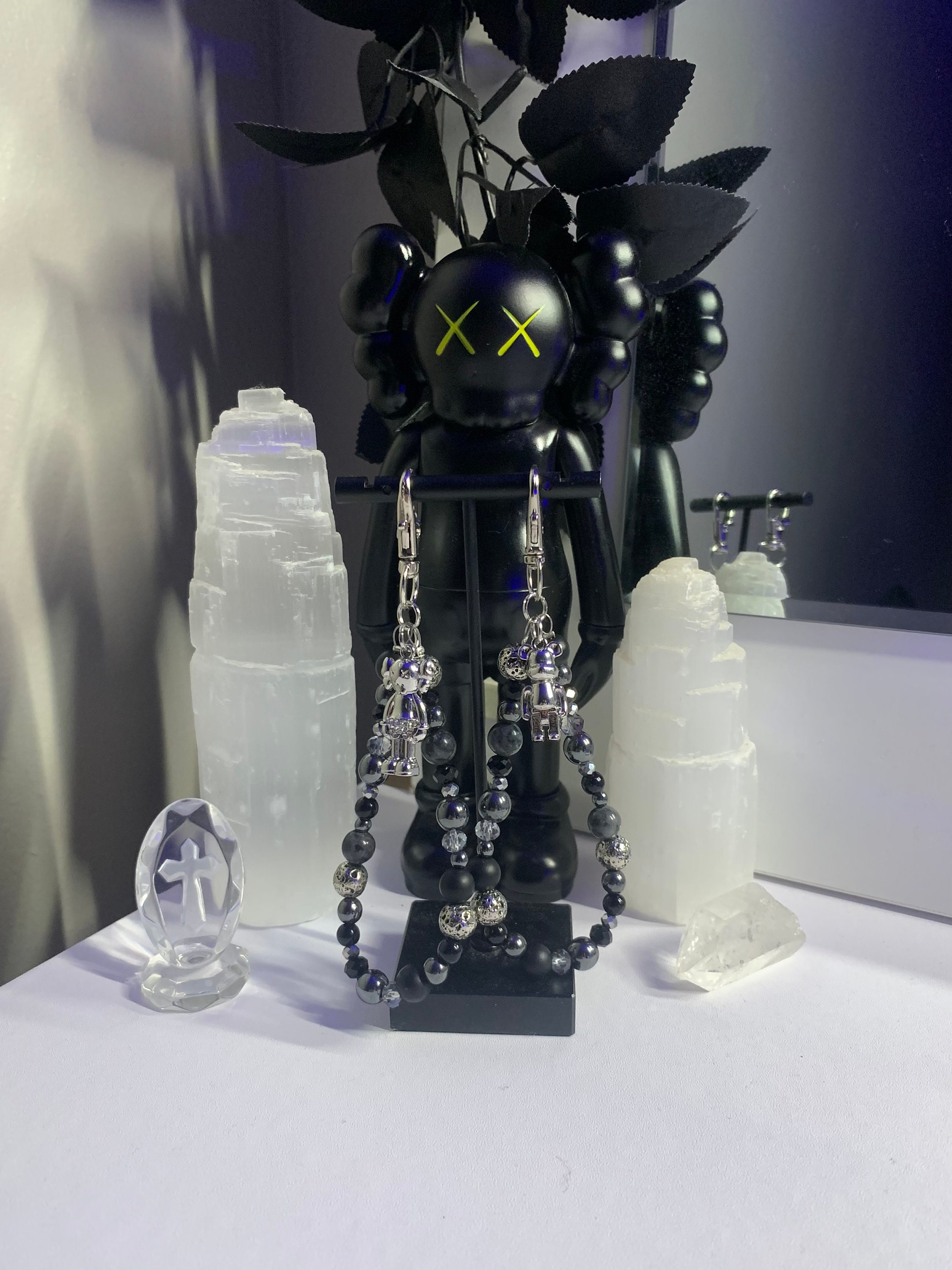 KAWS Inspired Keychains Beaded Gifts Jewelry Charms Beads - Etsy