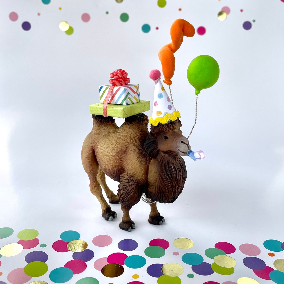 Camel Cake Topper/ Birthday Camel/ Camel Party Animal/ Party Animal ...