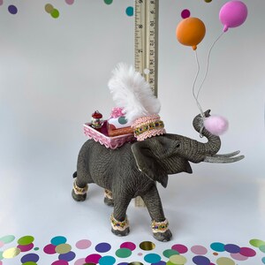 Elephant Cake Topper/ Birthday Elephant/ Elephant Party Animal/ Party ...