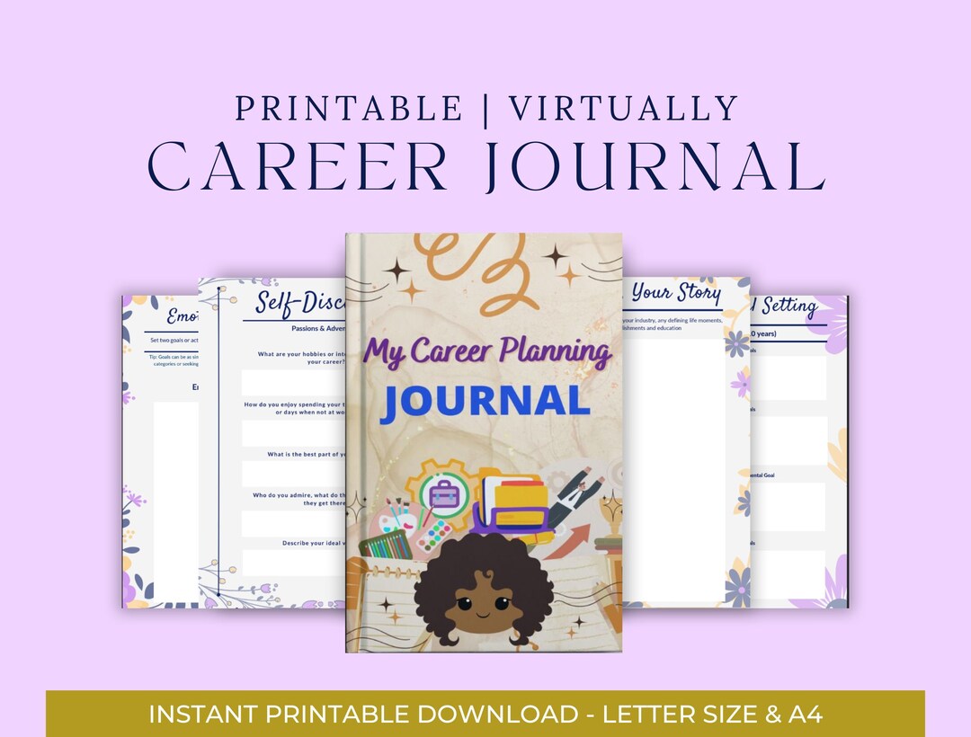 My Career Planning Journal, Career Journal, 1 Year Career Planning - Etsy