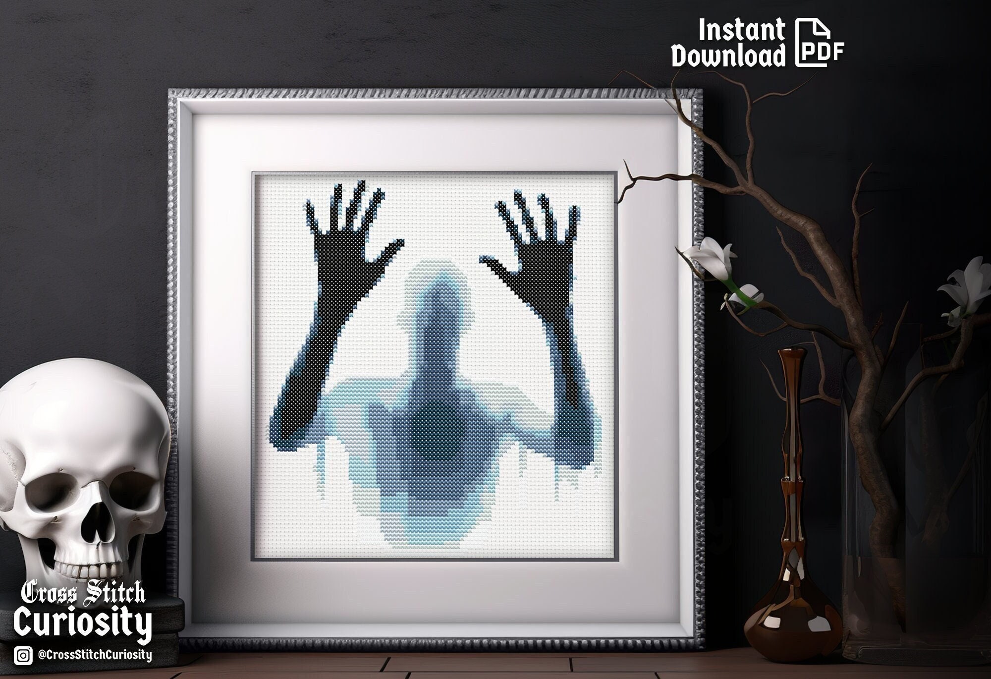 Macabre Cross Stitch Pattern Pdf threads of Torment Haunted Horror ...