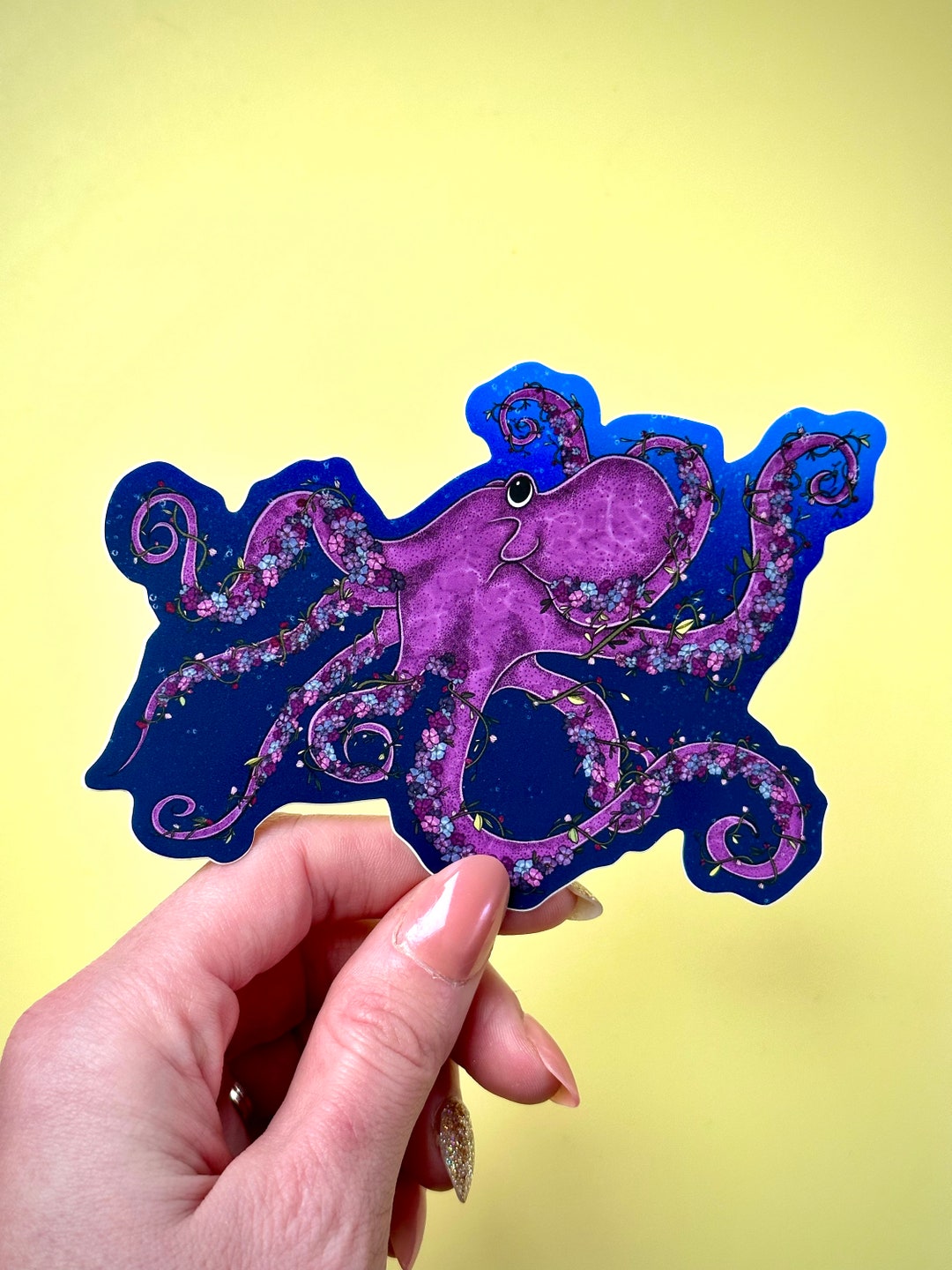 8 Legs Are Better Than 2| Funny Vinyl Sticker| Cute Octopus Sticker ...