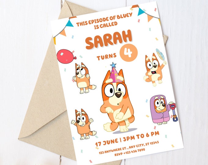 Bingo Birthday Invitation - Etsy
