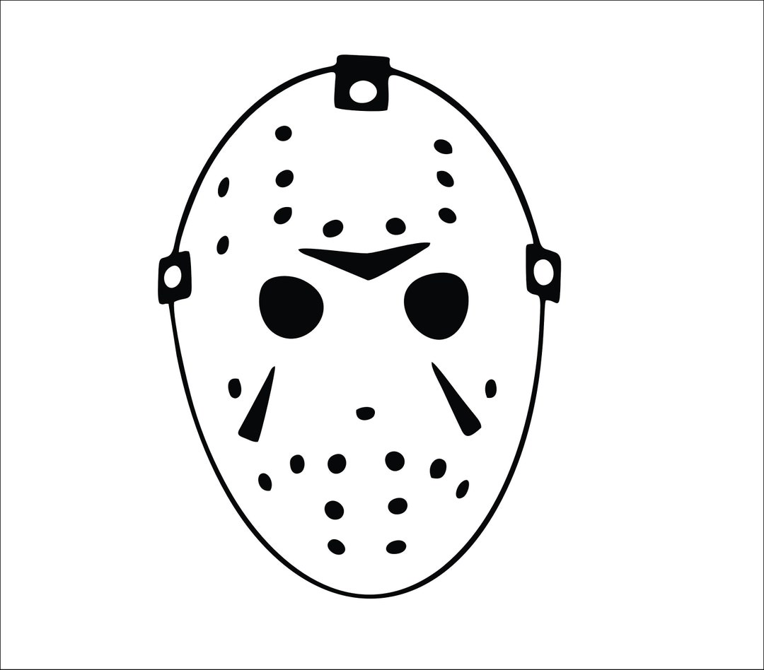 Friday the 13th Jason Mask SVG Horror Movie Classic SVG Clip Art Files ...
