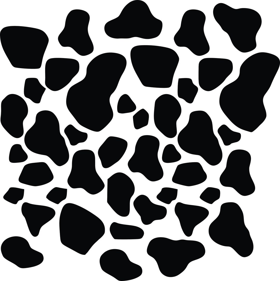 Cow Print Cowmo SVG Animal Print SVG Clip Art Files Cricut Silhouette ...