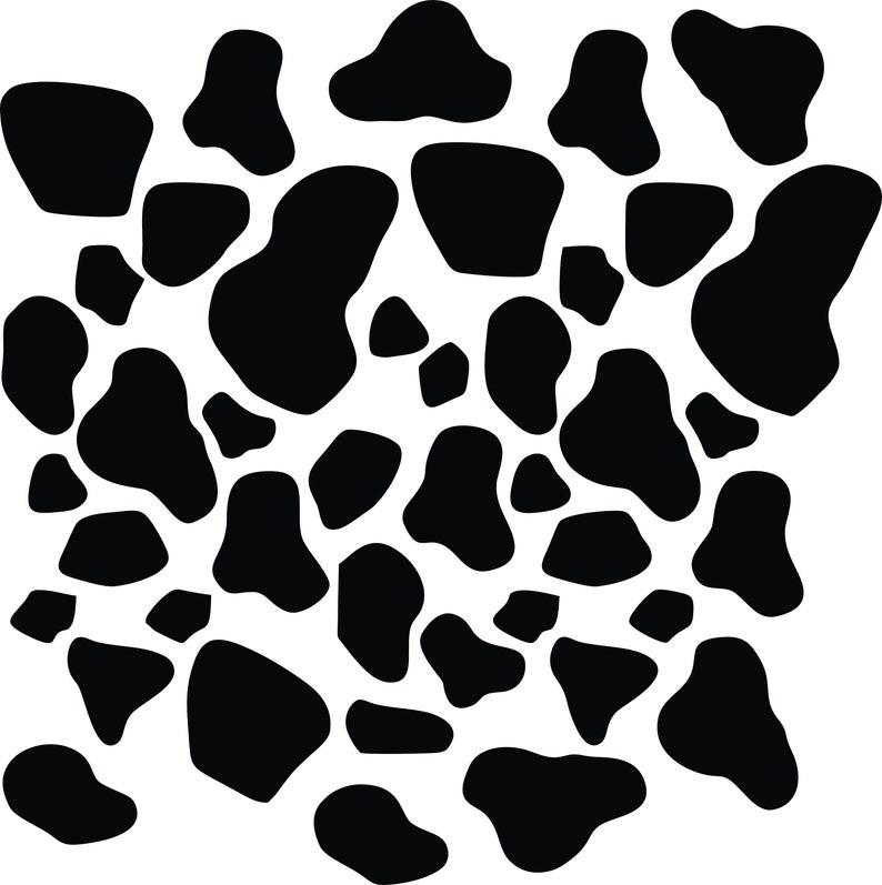 Cow Print Cowmo SVG Animal Print SVG Clip Art Files Cricut Silhouette ...
