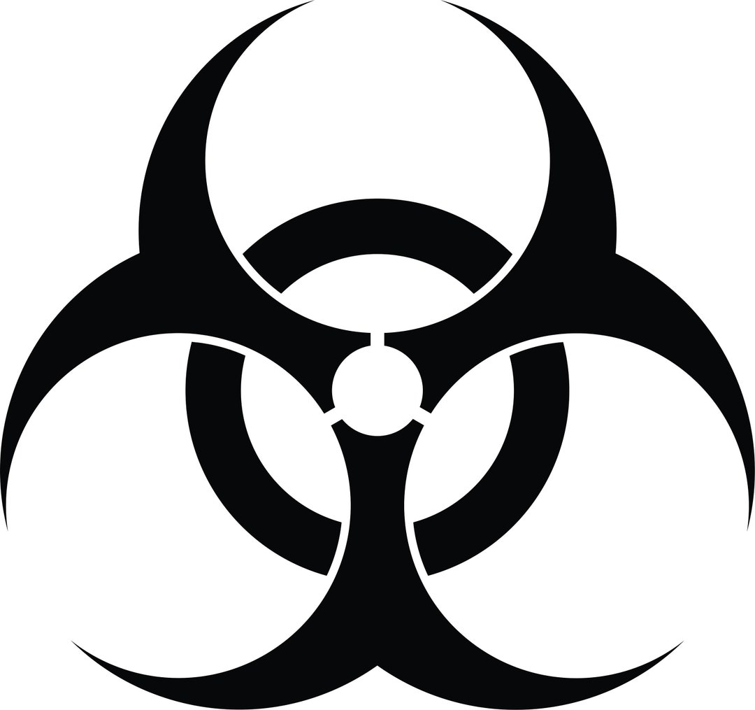 Biohazard Warning Sign Svg Png Eps Jpeg Cricut Silhouette Cutting ...