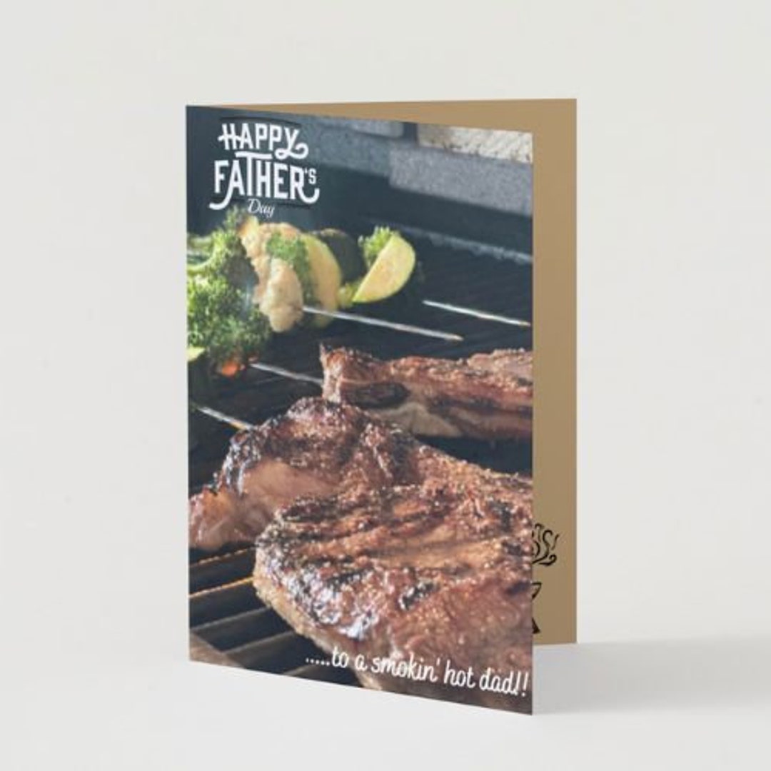 Smokin' Hot Dad Fathers Day Card Digital Download - Etsy