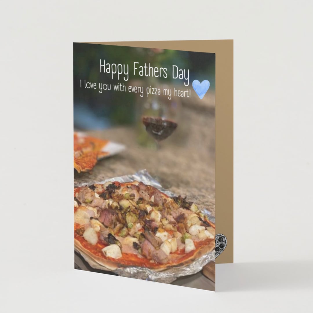Pizza Theme Fathers Day Card. - Etsy