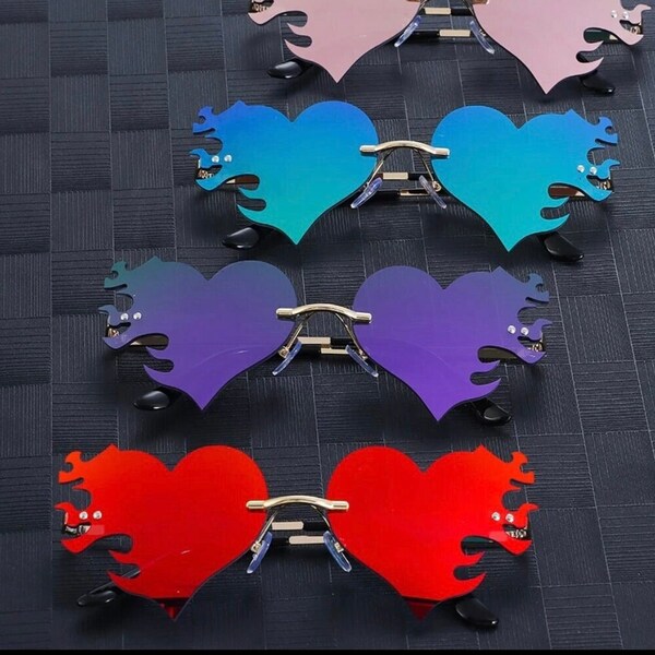 Flame Sunglasses - Etsy