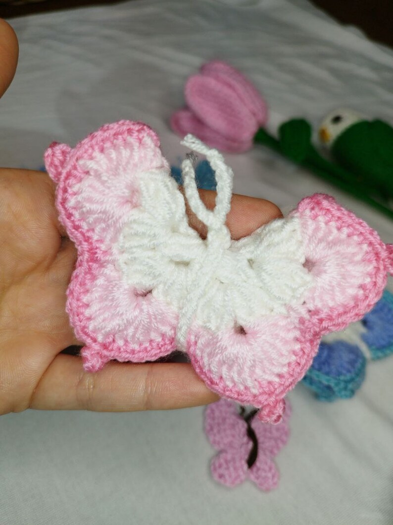 Easy and Simple Butterflies Crochet Pattern , Cute Butterfly Crochet ...