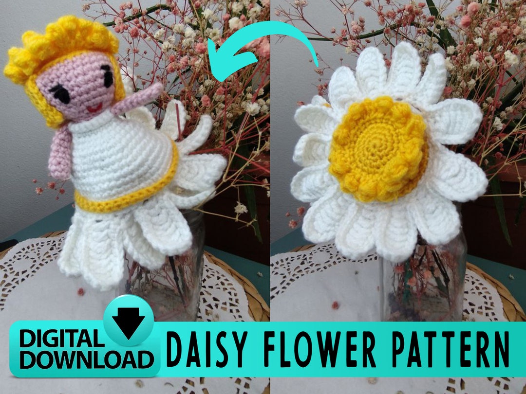 Reversible Daisy Flower Crochet Pattern Digital Download Trending ...