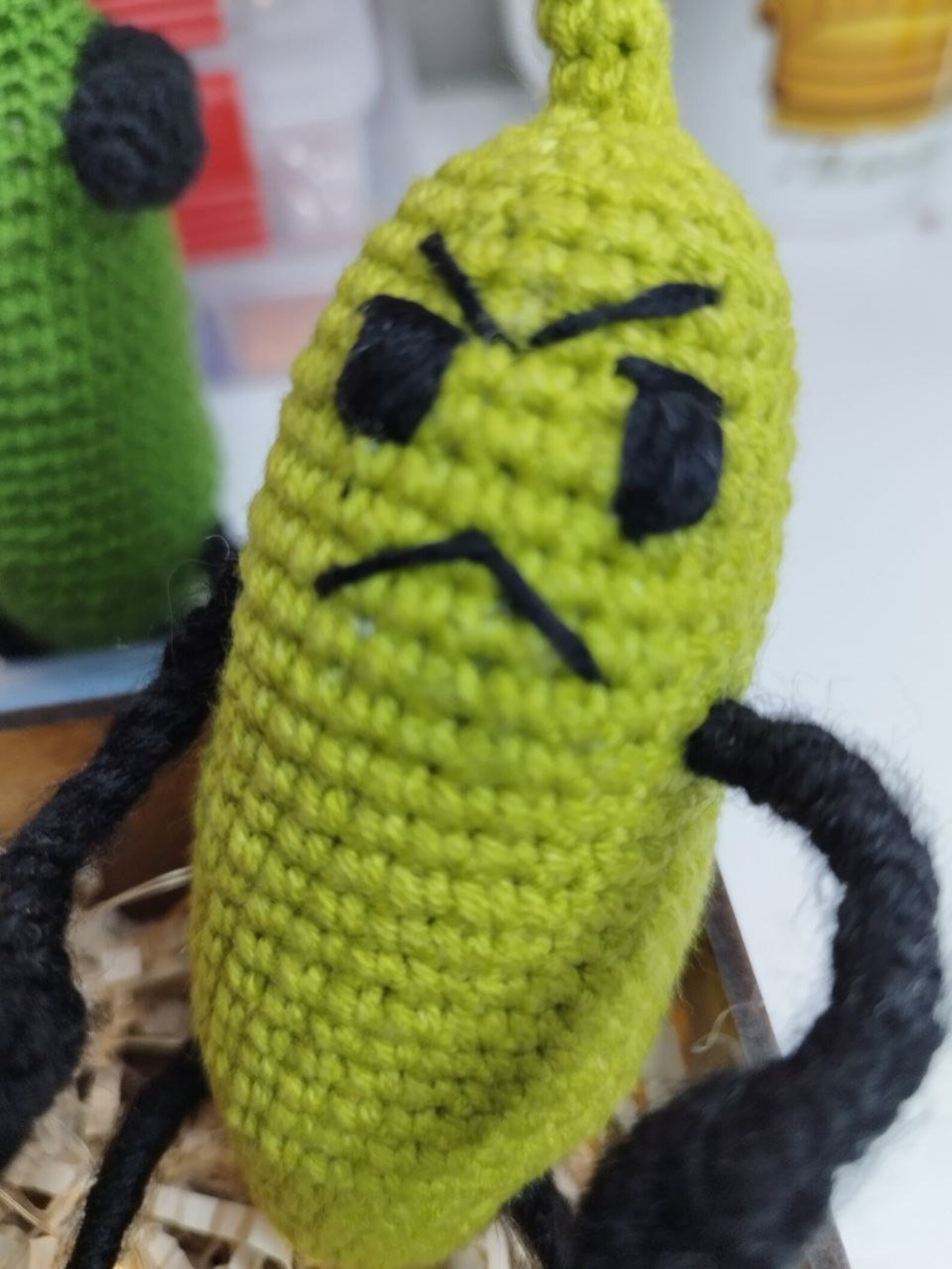 Dill Pickle Crochet Pattern With PRINTABLE Positive Pickle Display ...