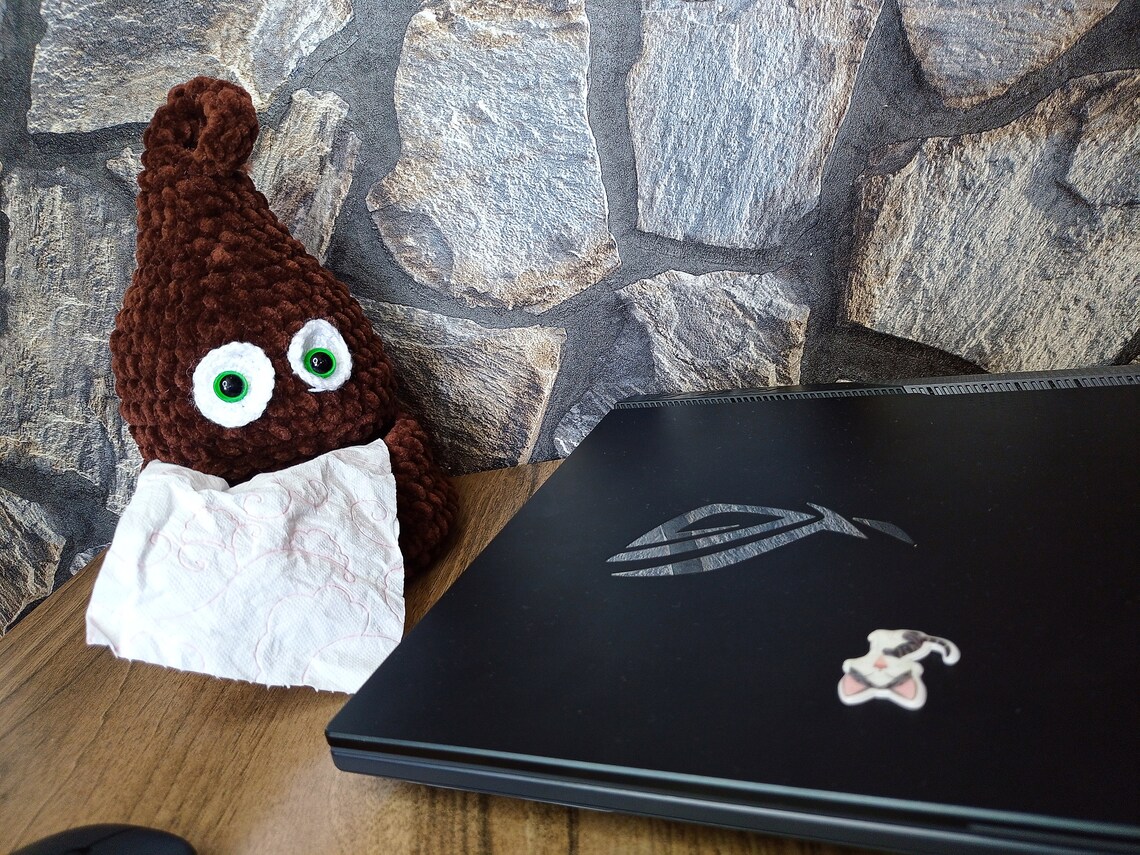 Funny Poo Crochet Pattern Tissue Box, Tissue Box Crochet Pattern,poo ...