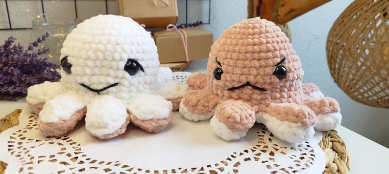 Kawaii Crochet Pattern Cute Octopus Crochet Pattern - Two Faces ...