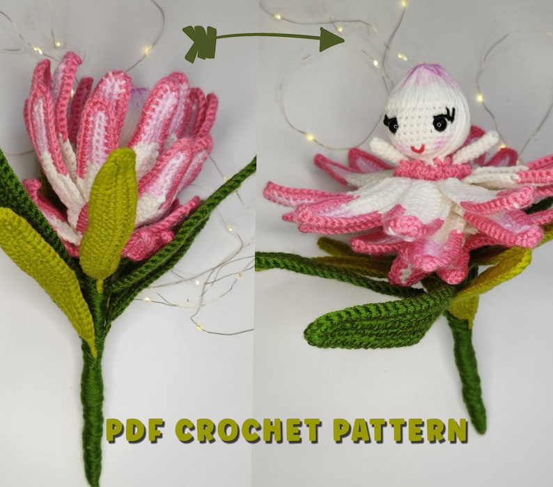 Reversible Protea Flower Crochet Pattern Digital Download Trending ...