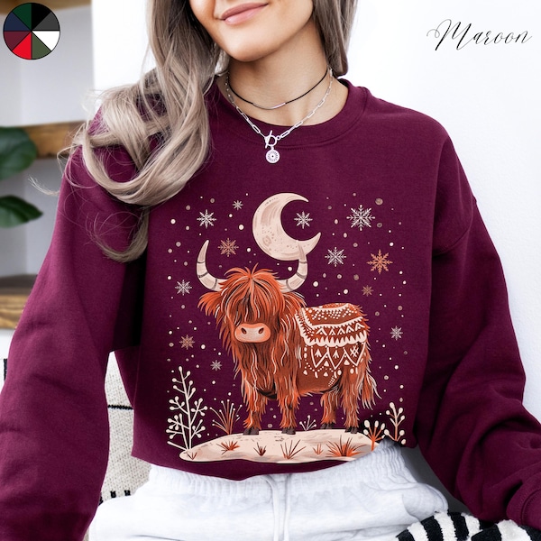 Highland Cow Jumper - Etsy UK