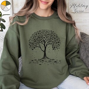 Dark Tree of Life Jumper, Celestial Tree Sweatshirt, Celtic Tree Shirt ...
