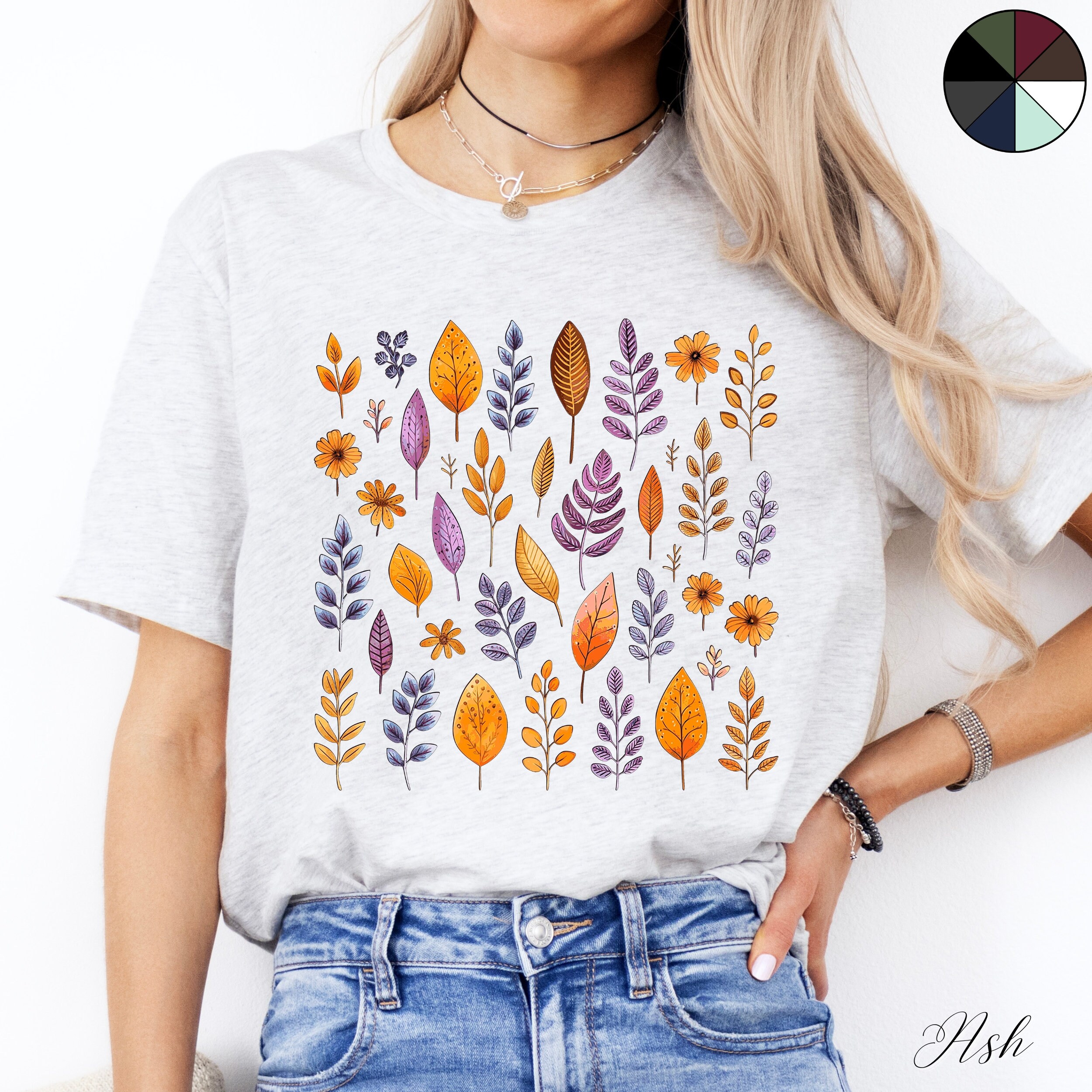 Autumn Leaves Shirt, Fallen Leaf Shirt, Nature Shirt, Fall Shirt ...