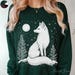 Arctic Fox Jumper, Cute White Fox Sweatshirt, Christmas Sweatshirt ...