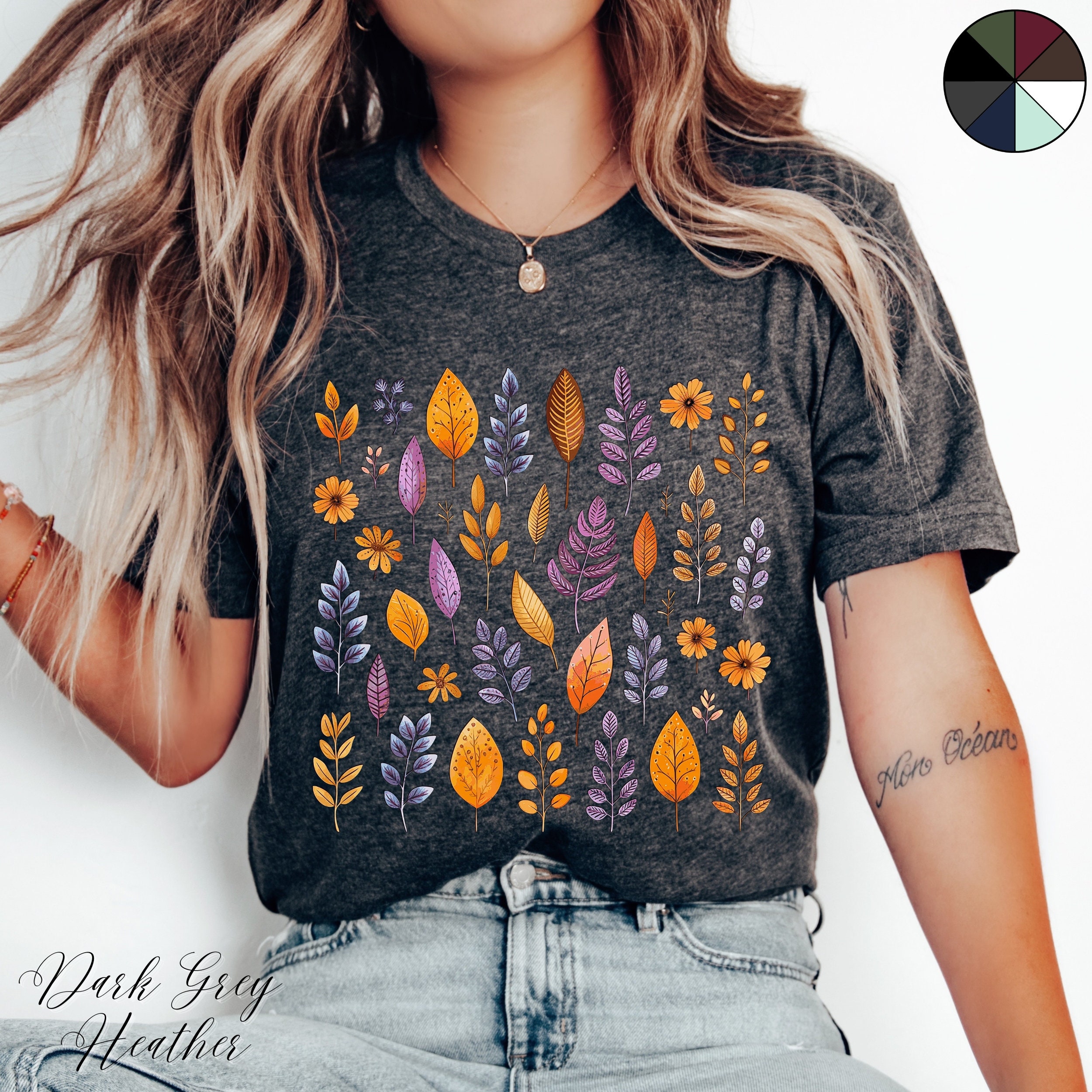 Autumn Leaves Shirt, Fallen Leaf Shirt, Nature Shirt, Fall Shirt ...