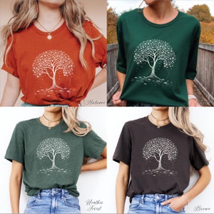 White Tree of Life T Shirt, Celestial Tree Shirt, Tree and Stars Tee ...