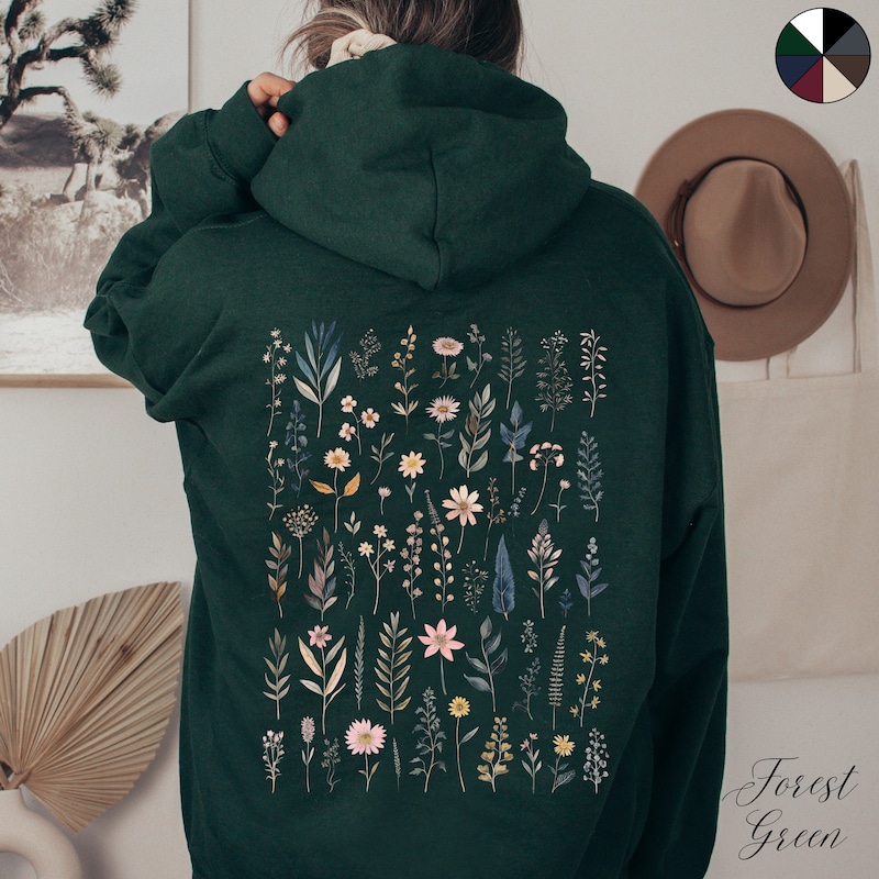 Flower Hoodie - Etsy